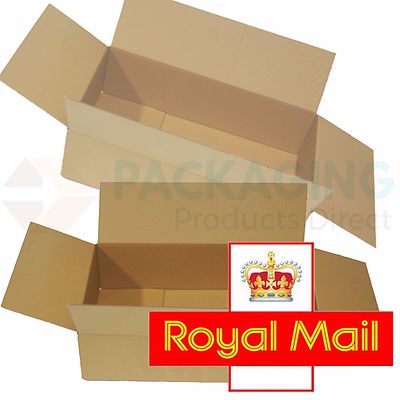 25 NEW DEEP Max Size Royal Mail Small Parcel Postal Boxes 350x250x160mm ...