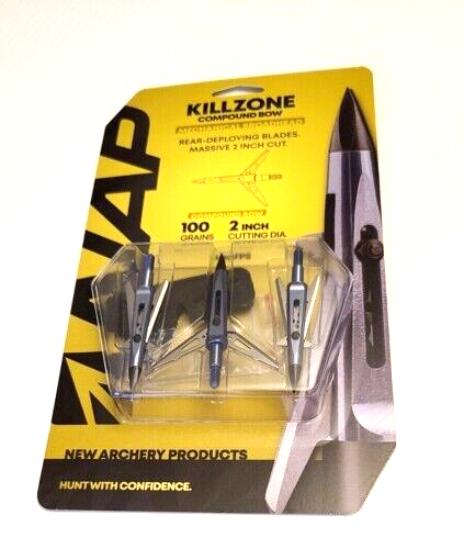 NAP Killzone Trophy Tip Broadhead 100 Grain 3-pack for sale online | eBay