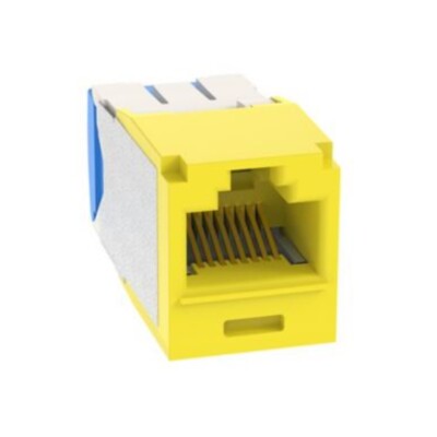 Panduit CJ6X88TGYL Cat-6A Jack Module 10Gig UTP RJ45 8P8W TG-Style ...