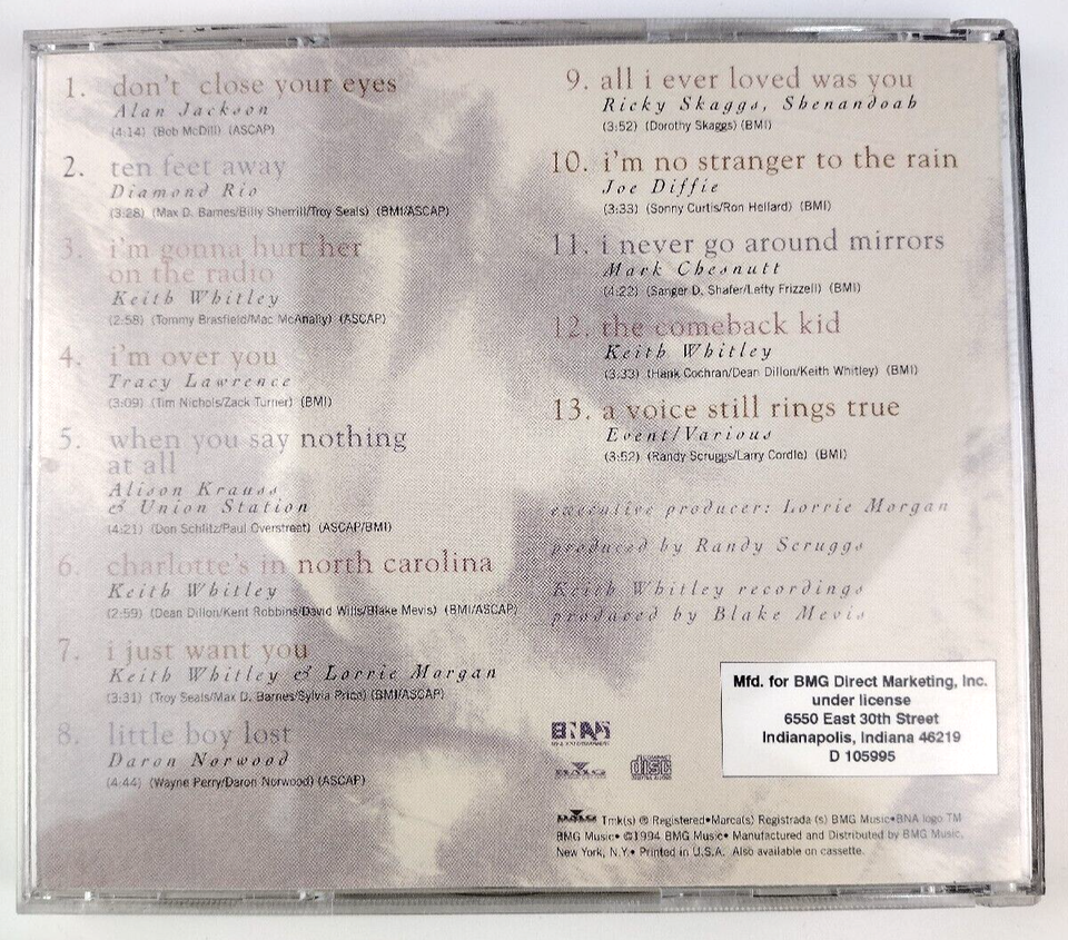 KEITH WHITLEY - A Tribute Album CD 78636641621 | eBay