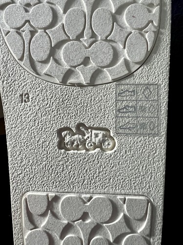 Coach Rainbow Monogram Pride Unisex Coated Canvas Pool Slides Sz W13 ...