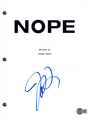 Jordan Peele Signed Autograph Nope Movie Script Screenplay Horror ...