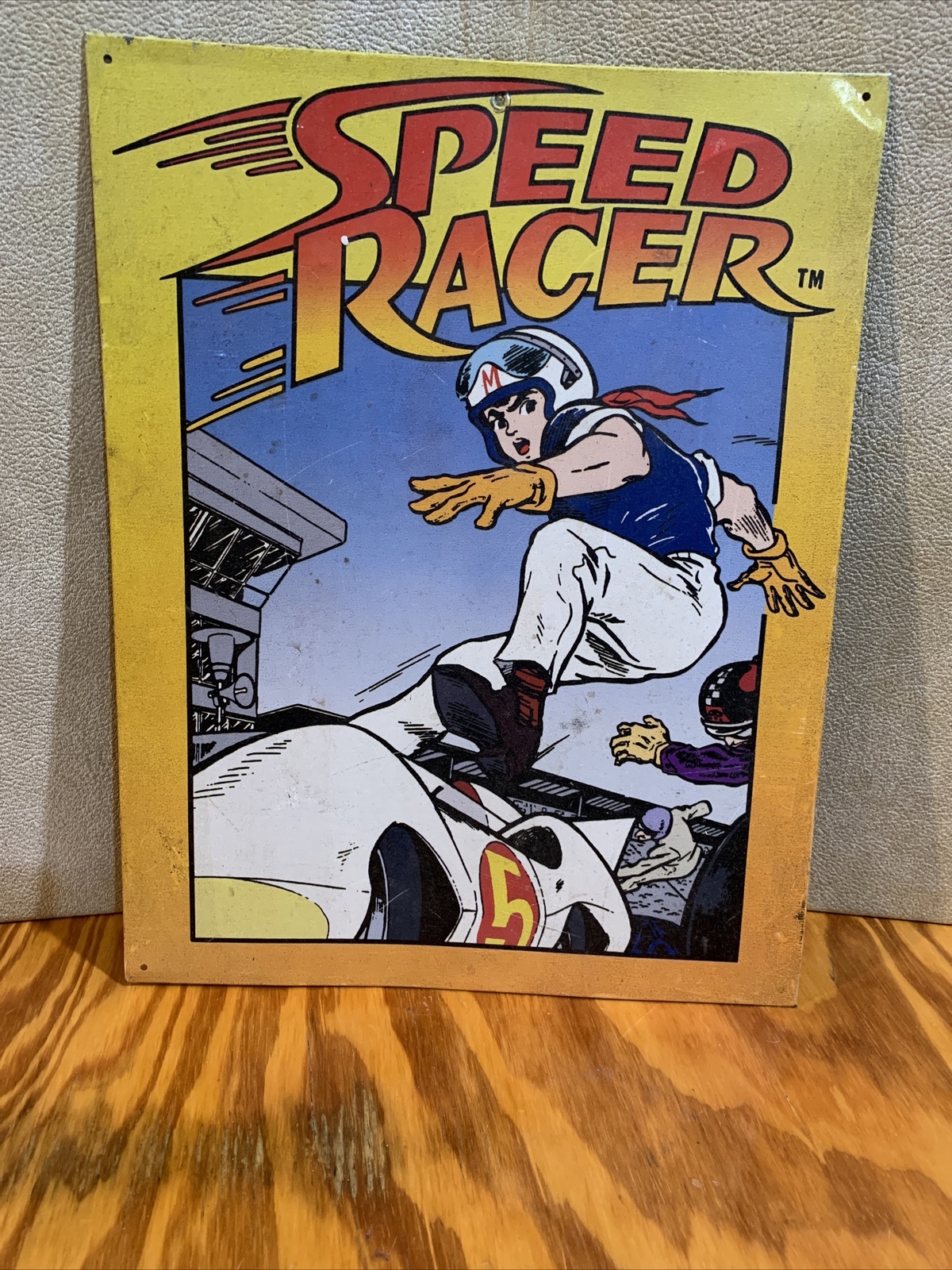 SPEED RACER tin sign wall hanging (12.5" L x 16" H). Made in USA. Free ...