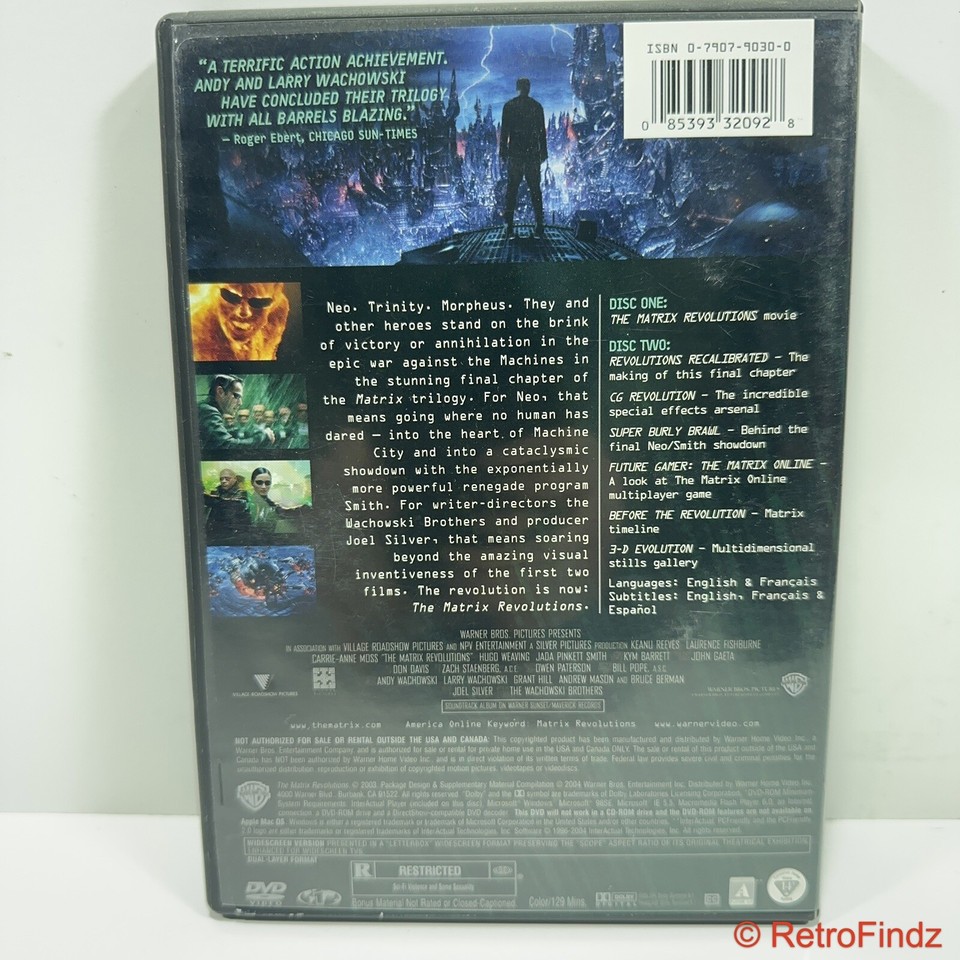 The Matrix Trilogy DVD Lot - The Matrix, Reloaded, Revolutions | eBay