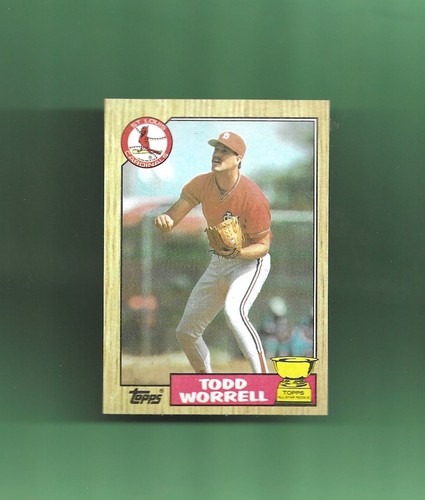 1987 Topps ALL STAR ROOKIE Card # 465 TODD WORRELL ST. LOUIS ...