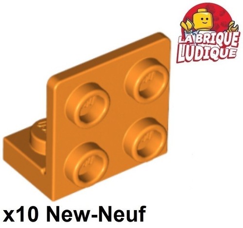Lego 10X Bracket 1X2 - 2X2 Inverted Support 90° Orange 99207 New | eBay