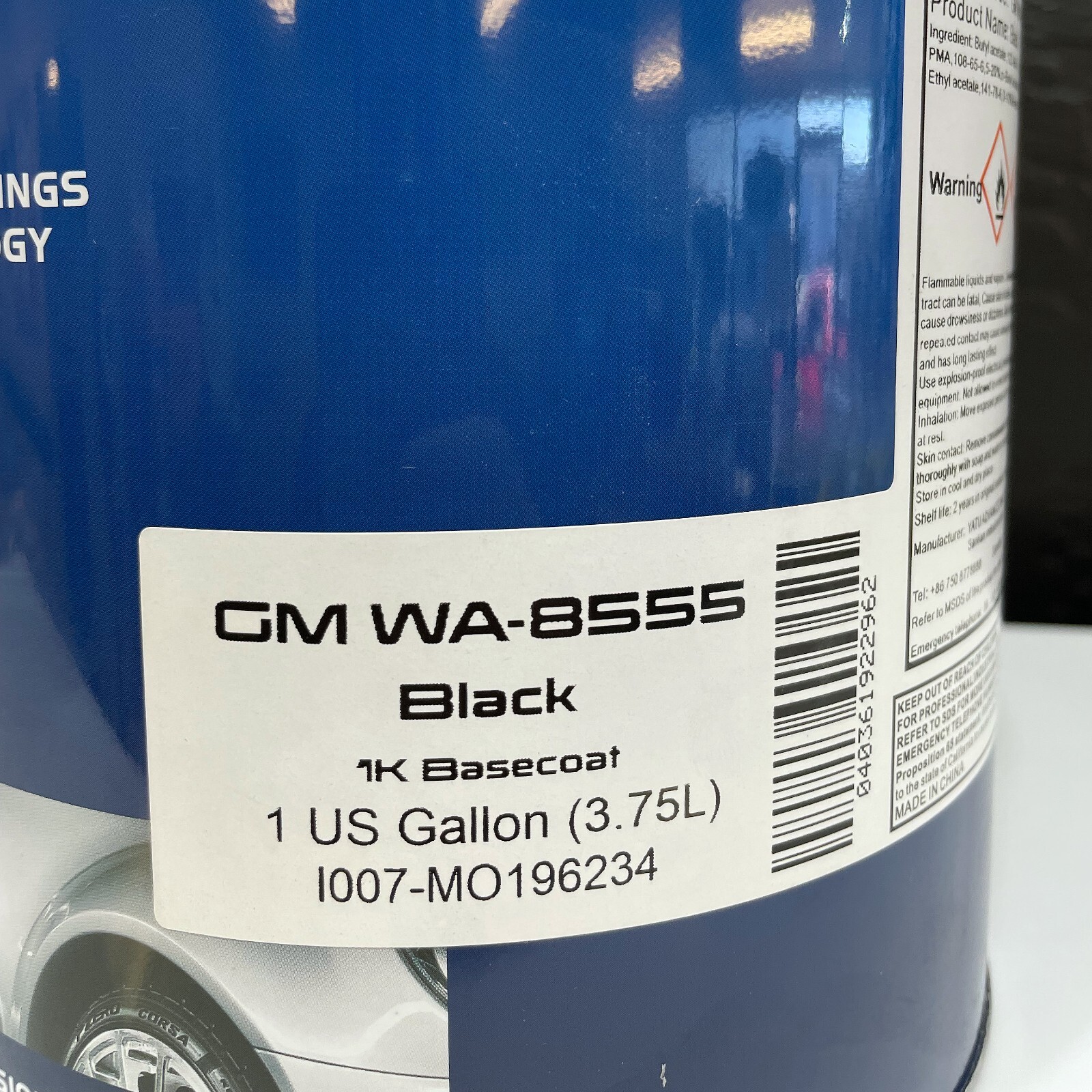 GM WA8555 Black basecoat 1 gallon Ebony Black EasiCoat kit for sale ...