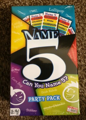 New - Name 5 Game Party Pack - Can You Name 5 ? Age 12+ Family Game | eBay