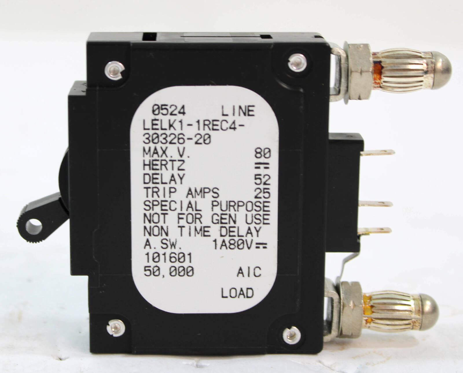 AIRPAX 20 Amp DC Bullet Breaker Lelk1-1rec4-30326-20 20a for sale ...