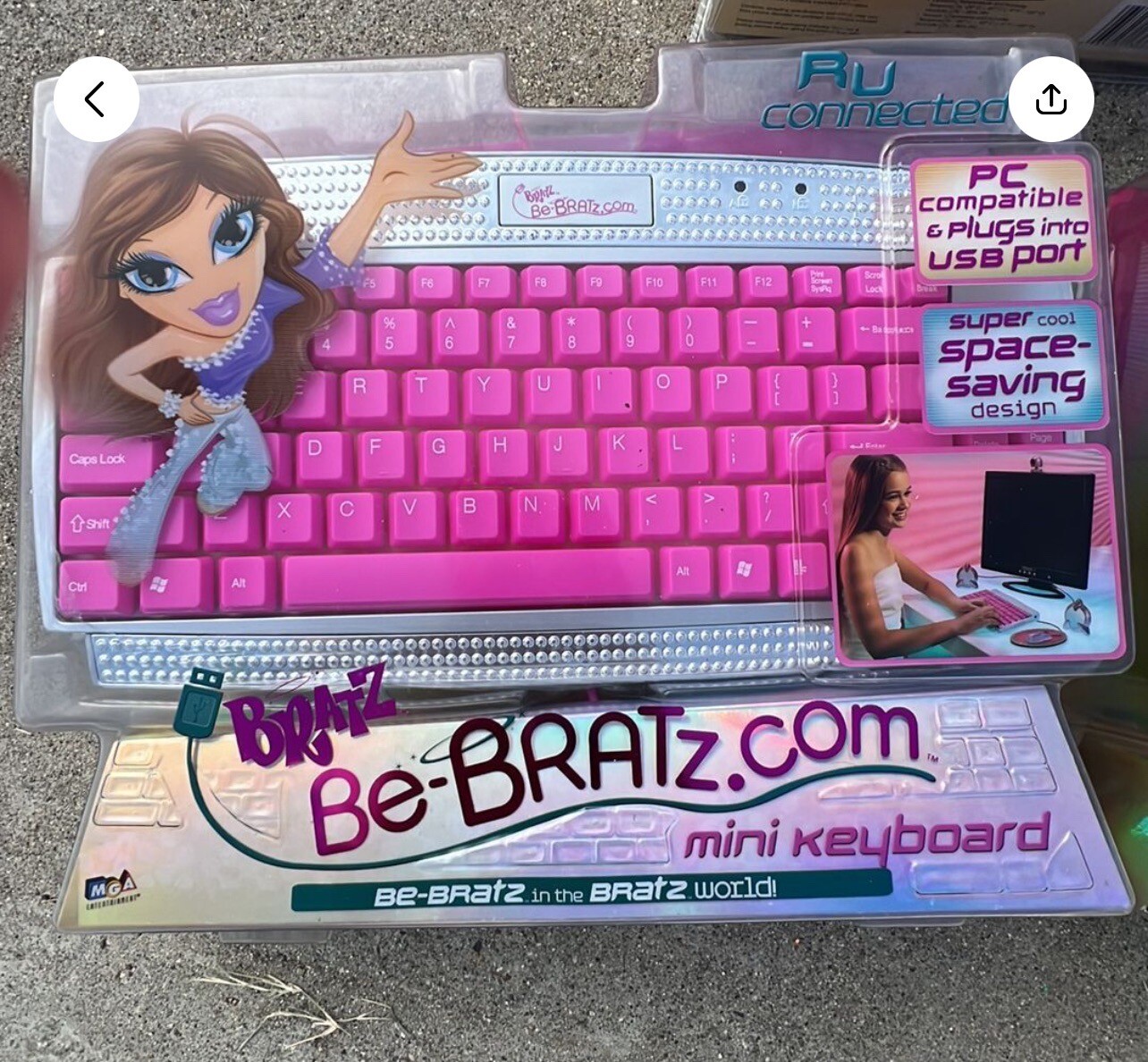 BRATZ MINI KEYBOARD FOR PC (1) Party Electronic Pink USB Girly LiL ...
