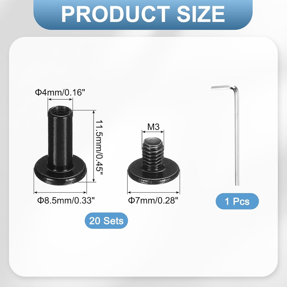 20 Sets Verbindungsschrauben M3x5.5mm Schrauben Weiblich 4x11.5mm ...