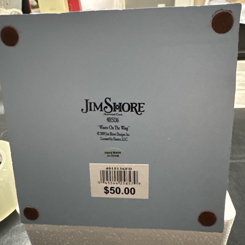 Jim Shore Winter On The Wing 2009 Figurine 4015136 Snowman Cardinal Box ...