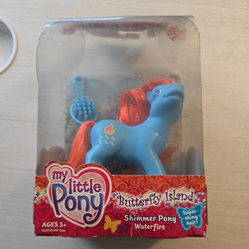 Waterfire My Little Pony Butterfly Island Shimmer MLP Hasbro 2004 NIB ...