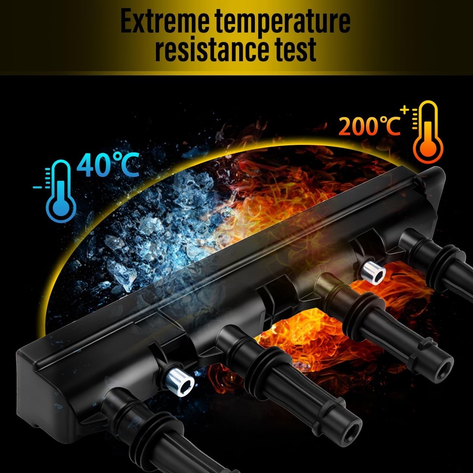 UF669 Ignition Coil Pack and 4 Iridium Spark Plugs XP3922 Compatible ...