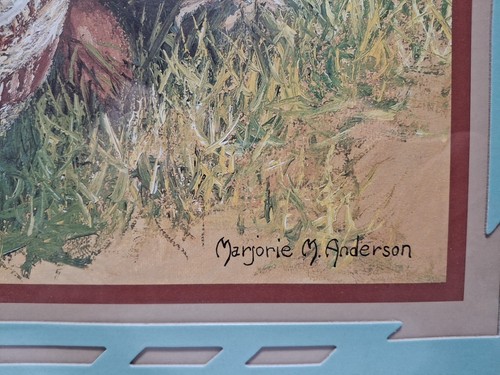 Vintage Native American Girl By Marjorie M Anderson Art Print Framed ...