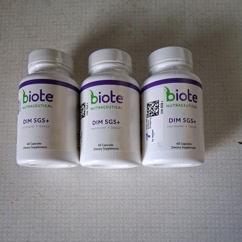 Biote Nutraceutical DIM SGS+ Hormone + Detox 3 bottles 3x60 exp 10/26 ...