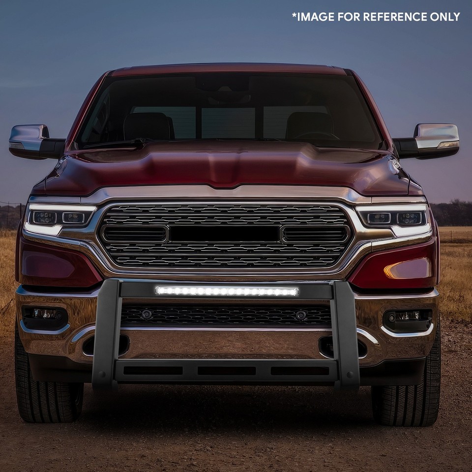 J2 For 19-24 Ram 1500 Bull Bar Front Bumper Push Grille Guard with LED ...