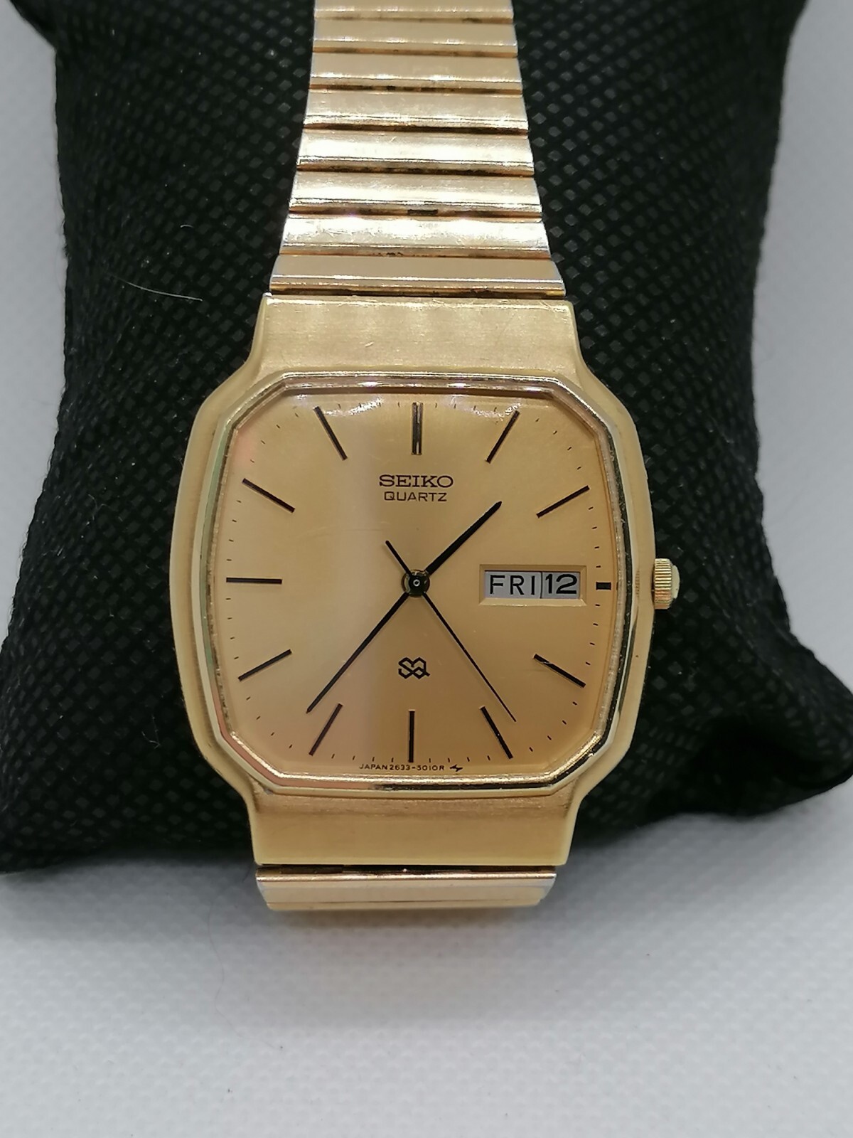 Vintage Seiko 2633-5010 Gold Quartz Watch 45th Anniversary Collectors ...