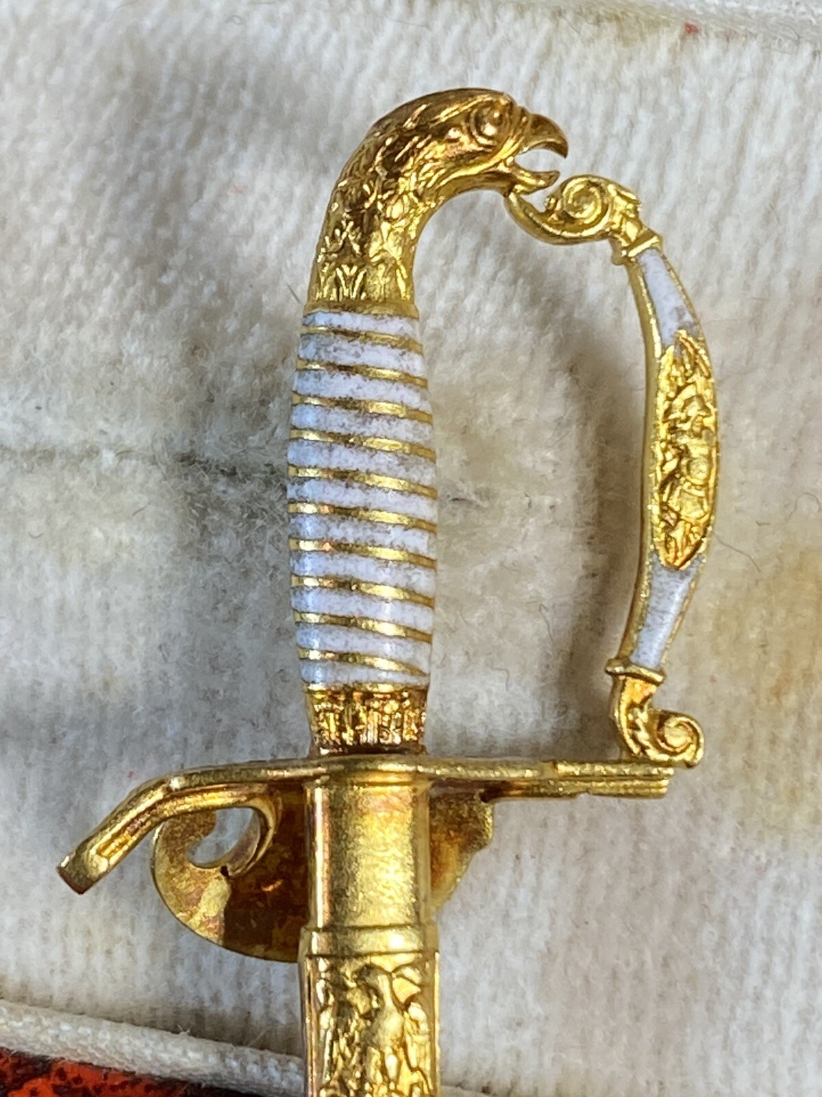 Antique Victorian Hat Pin 14K Gold Stick Pin Military Sword Pin Sword ...