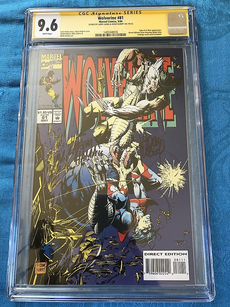 Wolverine #81 - Marvel - CGC SS 9.6 NM+ - Signed by Adam Kubert, Larry ...