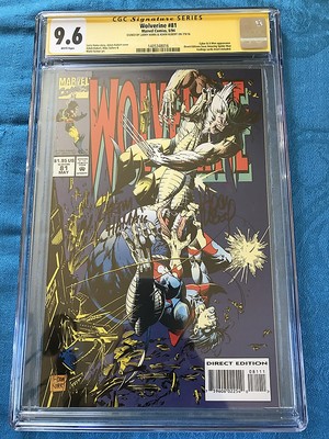 Wolverine #81 - Marvel - CGC SS 9.6 NM+ - Signed by Adam Kubert, Larry ...