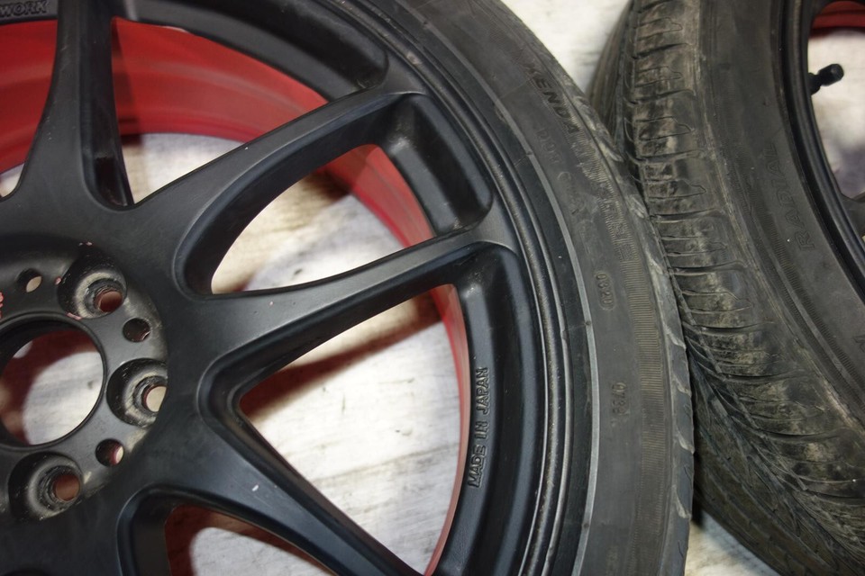 JDM Work Emotion Kiwami Wheels Rims Tires 5x100 18x7 +55 Offset Japan ...