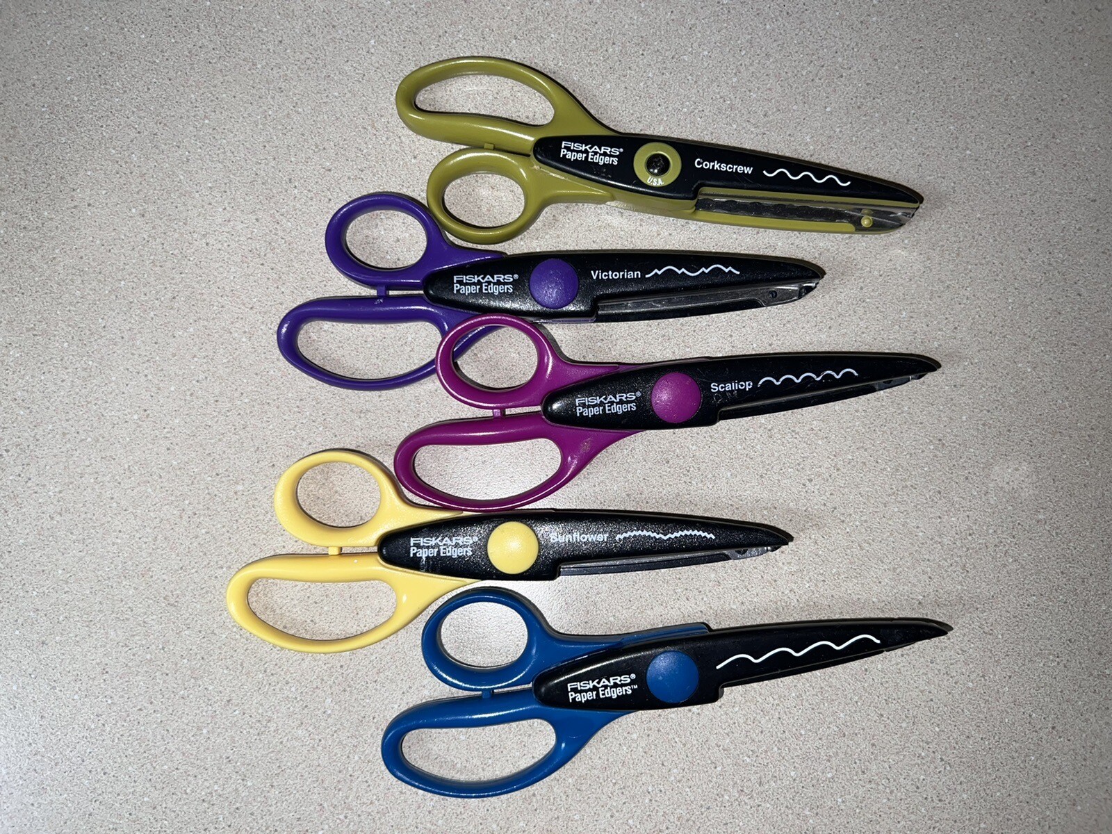 ️ Fiskars Paper Edgers Scissors Lot Of 5 Crafting Scrapbooking | eBay