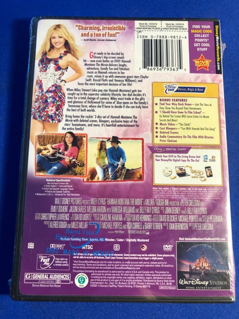 Hannah Montana The Movie (DVD, 2009, 2-Disc Set, with DisneyFile ...