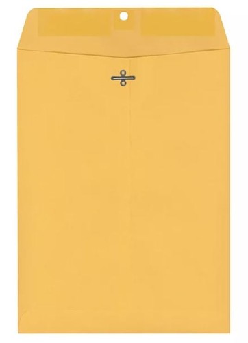 9 x 12 Inches Clasp Envelope with Deep Gummed Flaps 28LB Brown Kraft ...