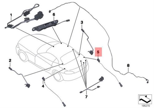 Genuine BMW E89 RR6 Right Convertible Top Microswitch OEM 54377228586 ...