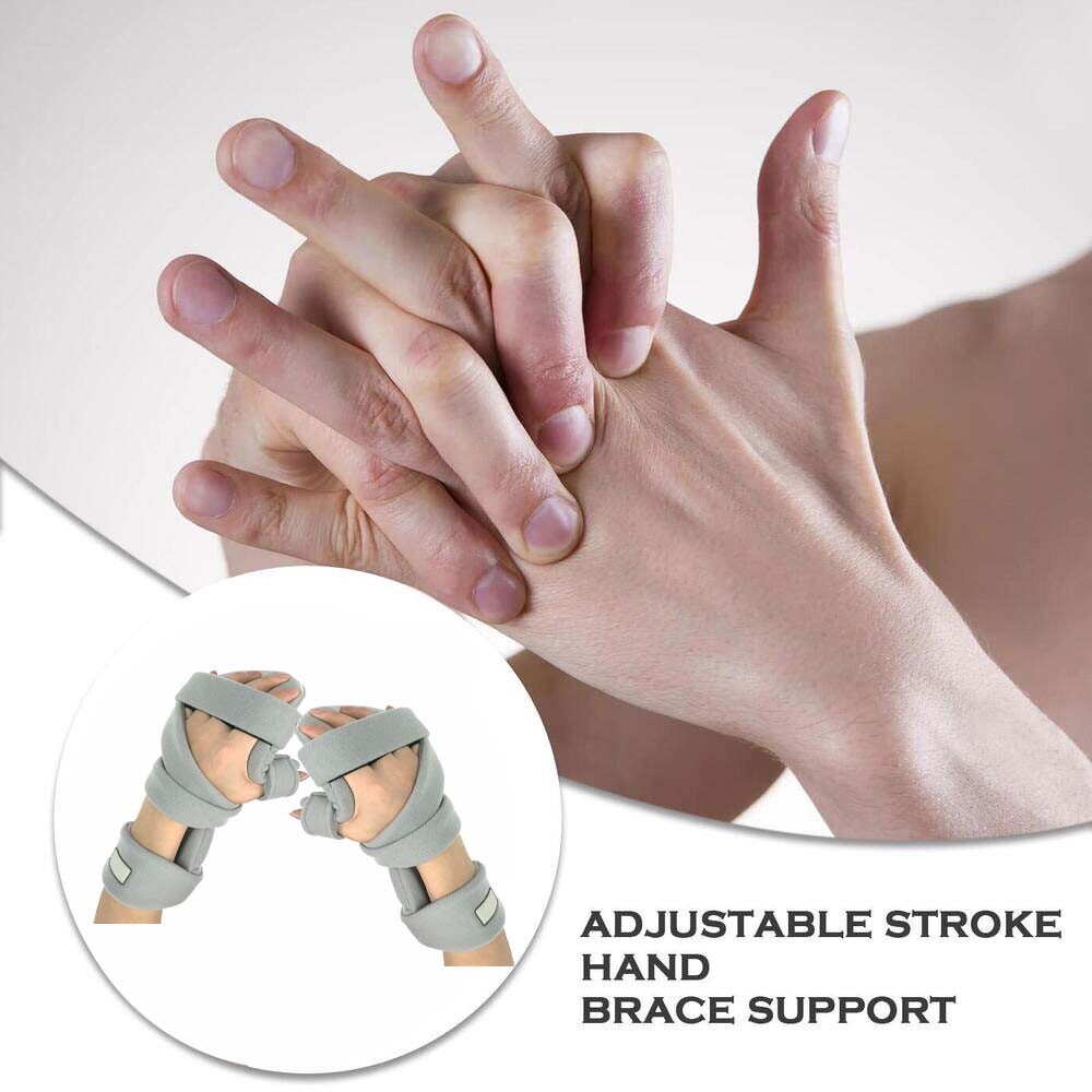 1Pair Resting Hand Splint Stroke Hand Splint Adjustable for Sprain ...