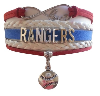 Texas Rangers Baseball Infinity Bracelet Jewelry Apparel | eBay