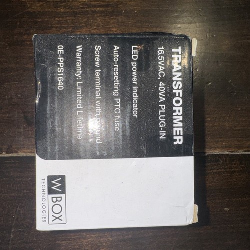 WBOX Technologies OE-PPS1640 Plug-In Transformer 16.5 VAC 40 VA LED Indicator | eBay
