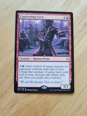 CAPTIVATING CREW Magic the Gathering MTG NM red Ixalan XLN gain control ...