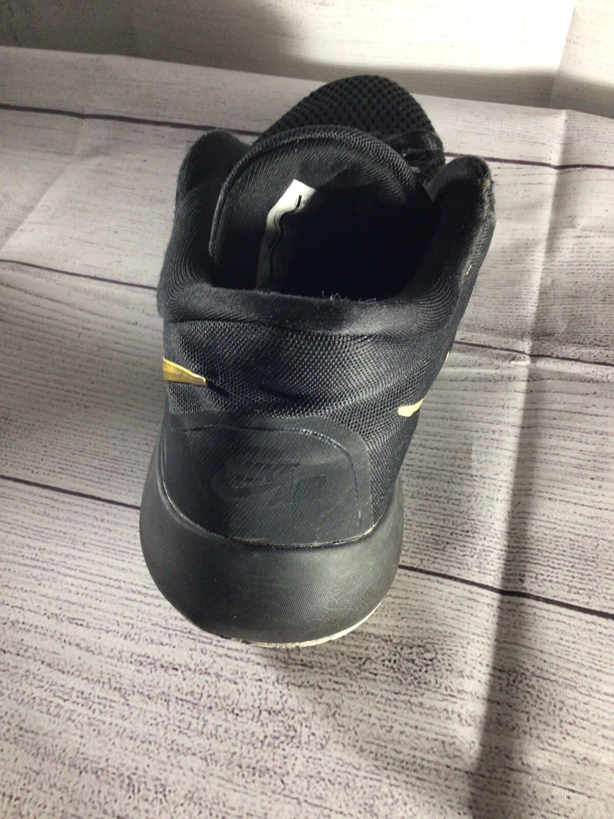 Nike Mens Air Precision II Black Basketball Shoes Siz… - Gem