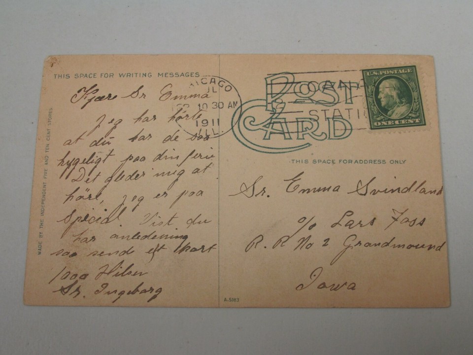i87 Postcard Mt Simon Eau Claire Wisconsin WI 1911 | eBay