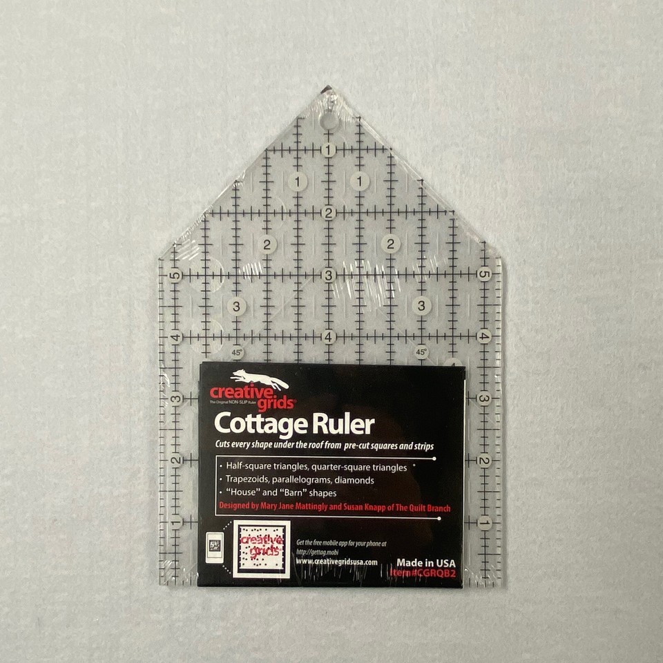 Creative Grids Quilt Rulers Cottage Ruler - Create House & Barn Shapes ...