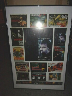 HAMMER & CHRISTOPHER LEE POSTER - 18" x 26" AWESOME PRINT- VERY GOOD ...