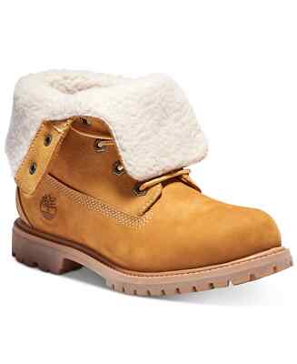Timberland Women's Authentics Teddy Fleece Fold-Down, Light Brown | eBay