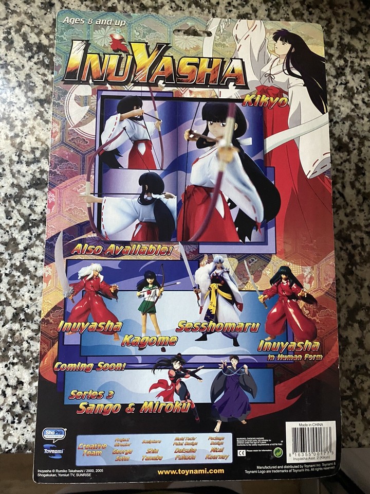INUYASHA Human Form & KIKYO - Anime Toynami 2004 Action Figure new ...