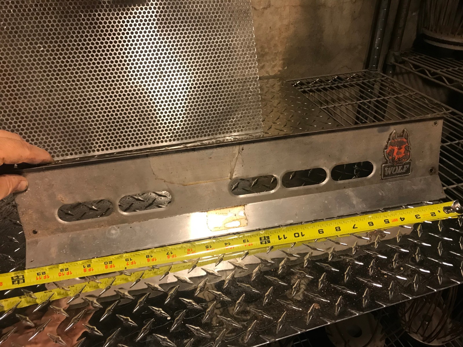FRONT KICK PLATE / LID FOR WOLF GRIDDLE CHARBROILER STOVE - NEED THIS ...
