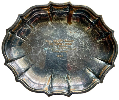 1953 THE HOMESTEAD RESORT FALL SKEET SHOOT SILVER PLATE AWARD, HOT ...