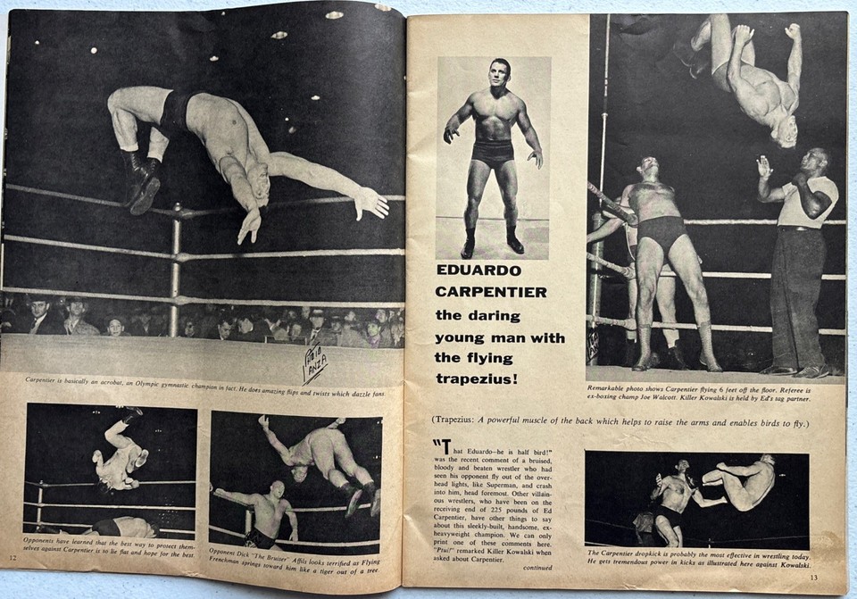 Vintage 1st Issue of Wrestling Revue Magazine (Fall 1959) w/Graham Bros ...