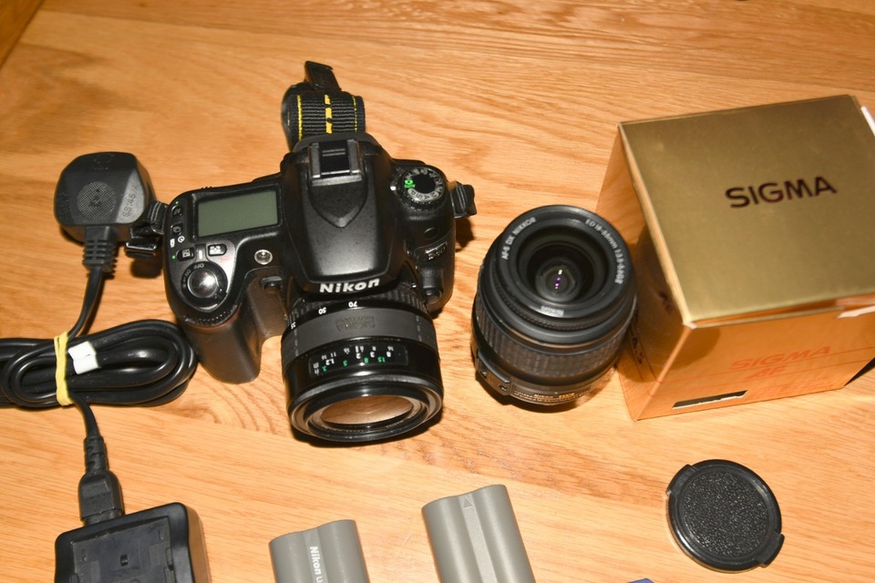 Nikon D80 DSLR Camera with Nikon DX 18–55mm + 35-70 Good order , Only ...