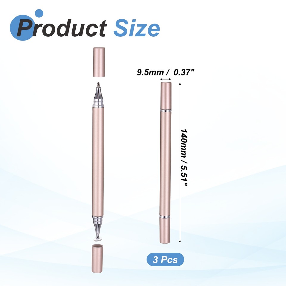 3Pcs 2 in 1 Stylus Pen Capacitive Disc Tip for Touchscreen Writing ...