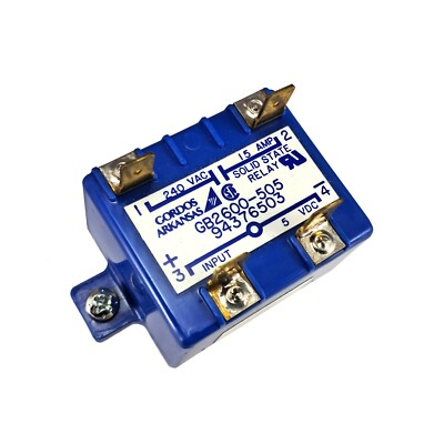 Solid State Relay 5Vdc Controls 240Vac 15A Gordos GB2600-505 94376503 ...