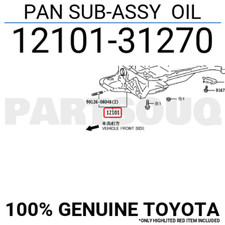 12101-54105 Toyota Pan Sub-assy Oil 1210154105 Genuine OEM Part for ...