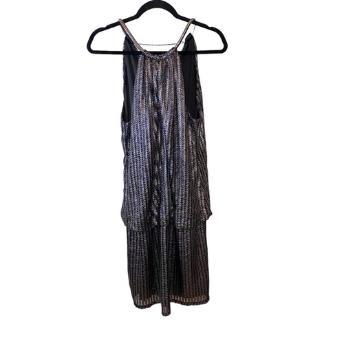 City Chic Metallic Silver Sleeveless Dress | eBay