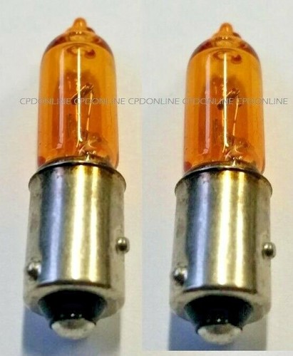 2 x HY21W Amber Orange Halogen Indicator Bulb Car Bulbs 927 12v 21w ...