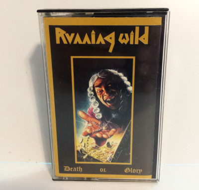 Running Wild Death or Glory tape 80s heavy metal cassette thrash noise ...